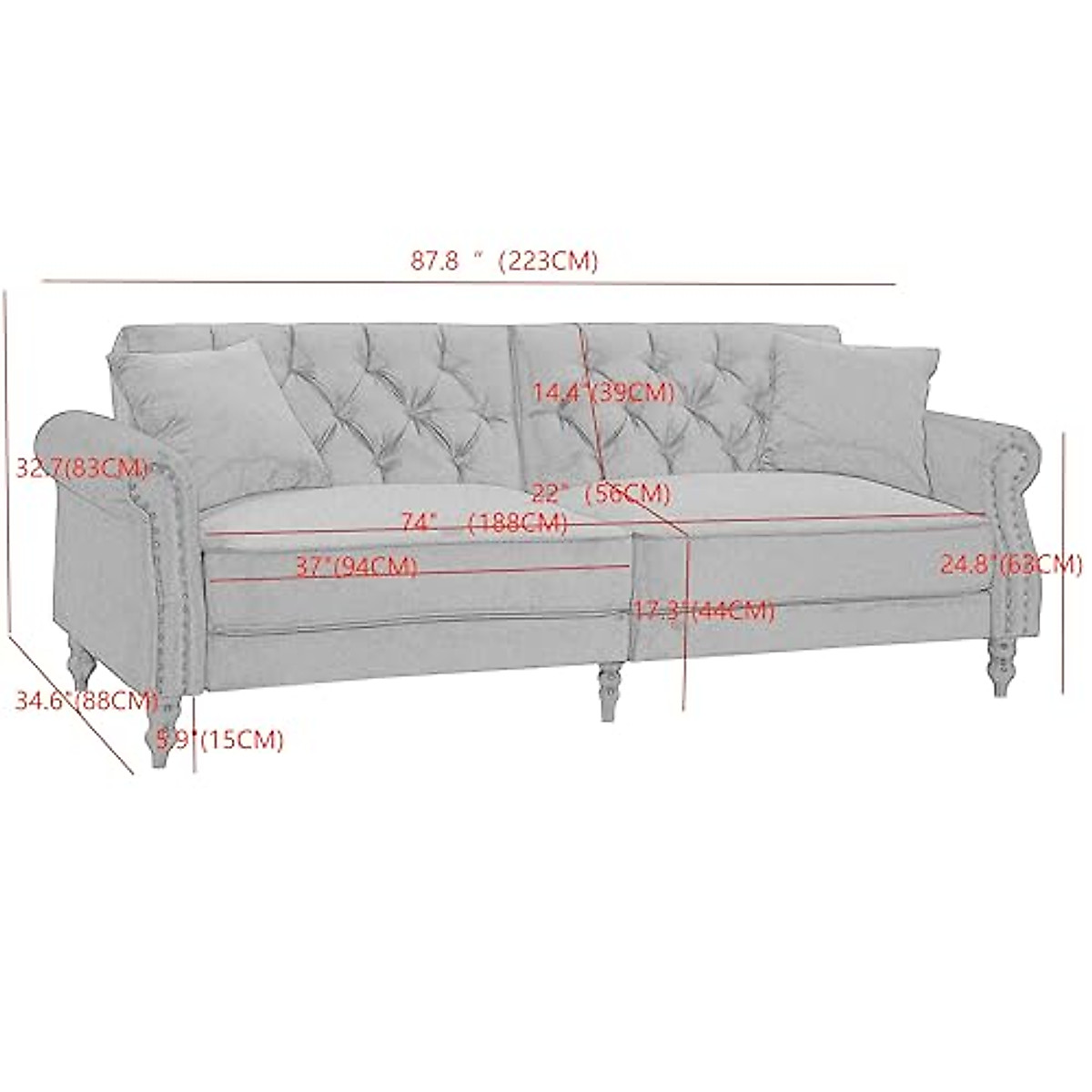 Legend Vansen Bed, Sleeper, Sofa, Futon, Violet