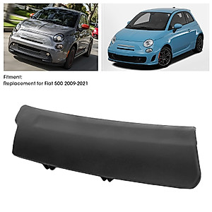 Fydun Wiper Scuttle Panel Cover ABS Wiper Panel Cover Decor Driver Left Hand 735452712 Black Replacement for 500 2009‑2021