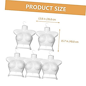 Zerodeko 20 pcs Mannequin Hanger mannequins Desktop Organizer Shelf Girls Swim Suit Clothing Form Swimwear Hanger Table top Bust Mannequin Model Clothes Hanging Rack Underwear