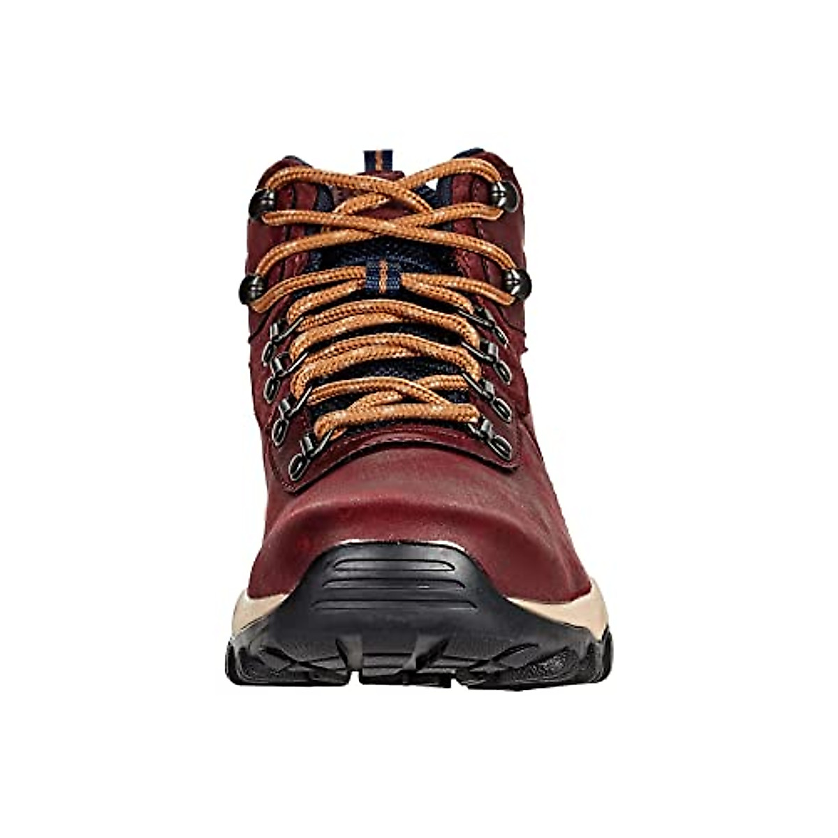 Columbia Men's Newton Ridge Plus II Waterproof Hiking Shoe, Madder Brown/Collegiate Navy, 9.5
