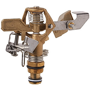 Orbit 55032 1/2" BRS Sprinkler Head, Connection, Silver and Gold