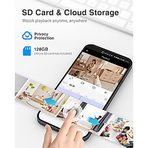 ANNKE Crater 2-2K WiFi Pan Tilt Smart Security Camera, Upgraded 3MP Baby/Pet Monitor, Indoor IP Camera 360-degree with Two-Way Audio, Human Motion Detection, Cloud & SD Card Storage, Works with Alexa