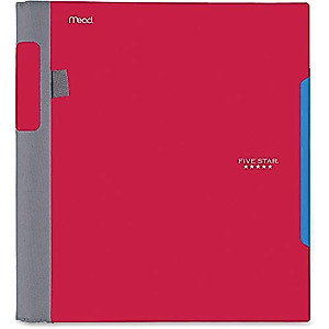 Five Star Advance Spiral Notebook Plus Study App, 1 Subject, College Ruled Paper, 11" x 8-1/2", 100 Sheets, With Spiral Guard and Movable Dividers, Color Selected For You, 1 Count (06322)