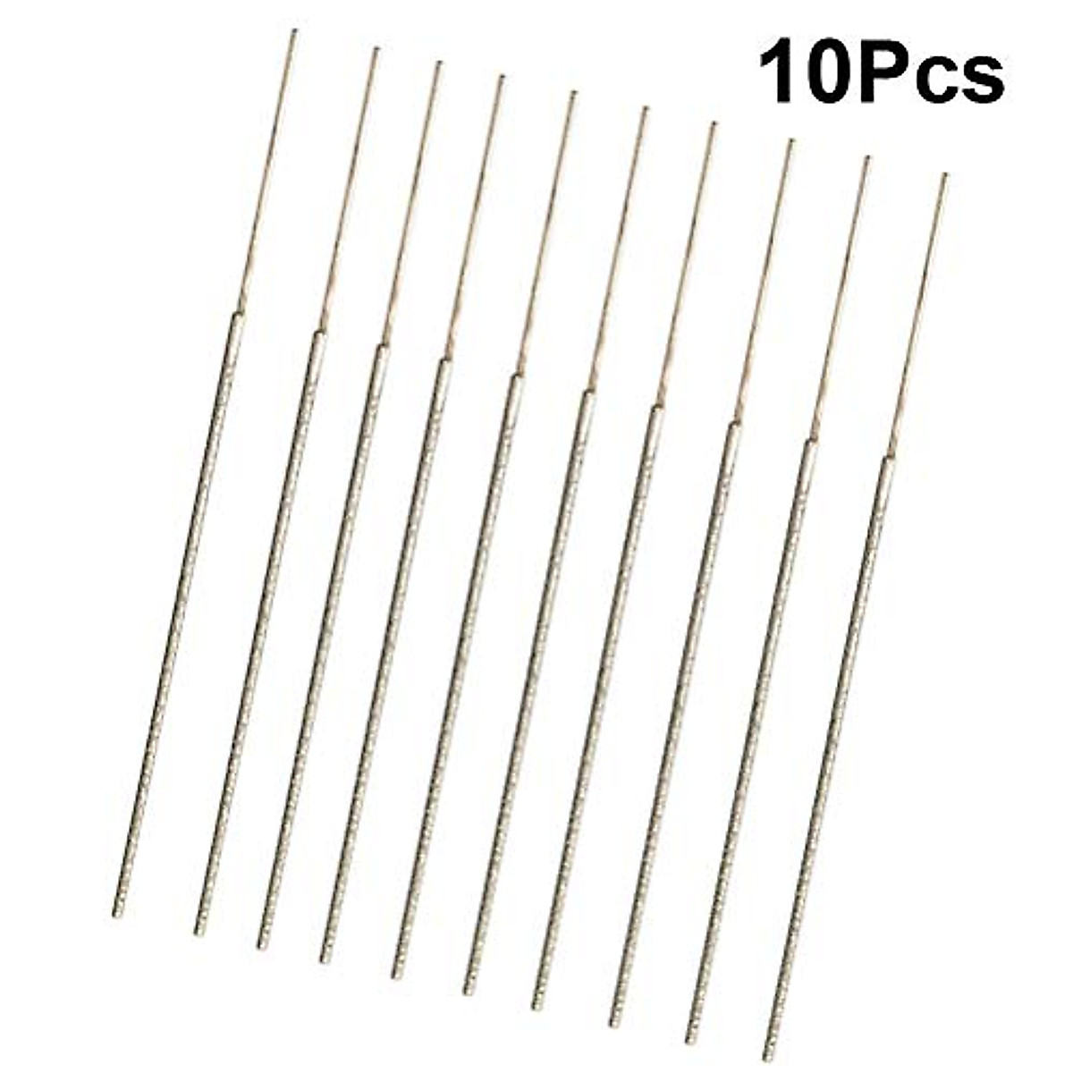 10Pcs 1mm Emery Jade Amber Cutting Hand- Made Jade Metal Wire Cutting Tool (Without Frame)