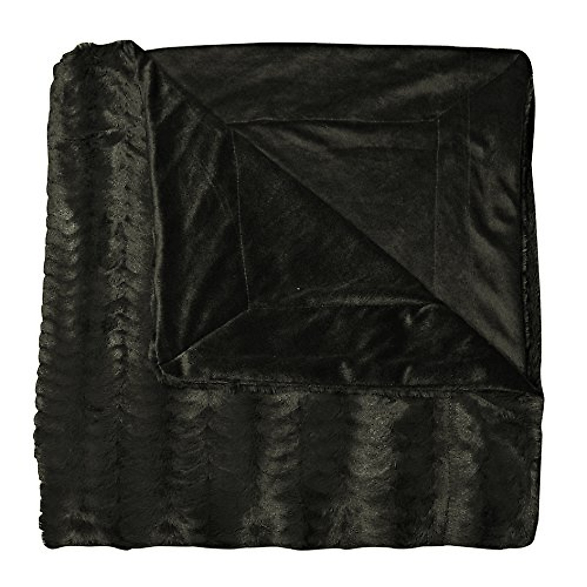Swift Home Micro-Mink Full/Queen Faux Fur Blanket, Mink