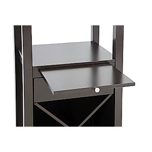 Baxton Studio Austin Wood Modern Wine Tower, Brown, Medium (RT190-OCC)