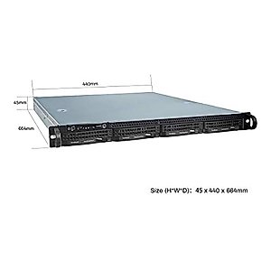 TERRAMASTER U4-111 10GbE NAS 4-Bay Network Storage Server Enterprise-Class Apollo Quad Core 1.5GHz Plex Media Server (Diskless)