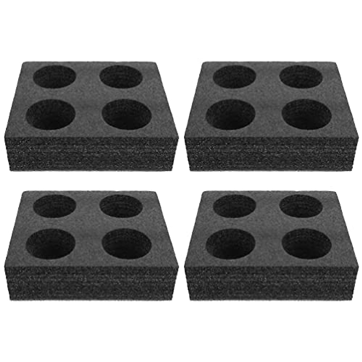 4pcs 4 Hole Cup Holder 4 Cup Carrier Convenient Cup Holder Cup Holders for Your Car Coffee Mug Holder Cup Packing Holder Take Out Cup Container Mala Tang Pearl Cotton Takeaway Cup