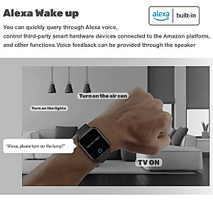 DECWIN Smart Watch, 1.69"(Call Receive/Dial) Smartwatch for Men Women,Alexa Built-in,Heart Rate Sleep Monitor,Music Control,2022 Waterproof Swimming Fitness Tracker Compatible Android iOS Phone