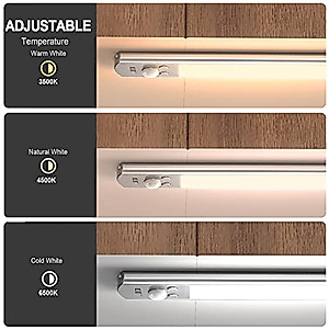 Under Cabinet Lights Motion Sensor: 66-Led Closet Light Wireless Magnetic Light Under Counter Lights for Kitchen 1000mAh USB Rechargeable Led Lights for Wardrobe Stairs Hallway Indoor 9.0 inch 2Pcs