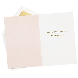 Hallmark Signature Baby Shower Card for Girl (Balloons) Welcome New Baby Girl, Congratulations