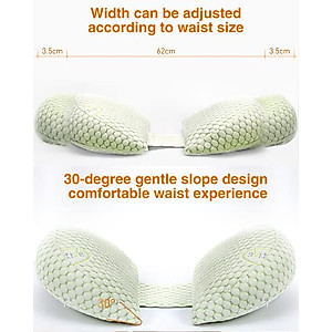 taynoes Pregnancy Pillows for Sleeping, Maternity Pillows, Detachable and Adjustable Pregnancy Must Haves Support for Pregnant Women Back, Belly, Stomach,Side Sleeper Pregnancy Wedge Pillow (Green)