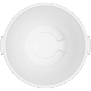 Carlisle FoodService Products Bronco White 20 Gallon Round Waste Bin Trash Container - 84102002 - Pack of 6