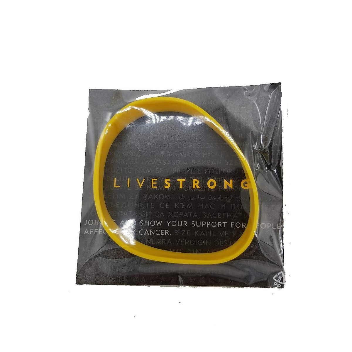 LIVESTRONG BRACELETS 3 PACK ADULT SIZE SILICONE WRISTBANDS YELLOW LIVE STRONG BRACELET RUBBER BRACELETS