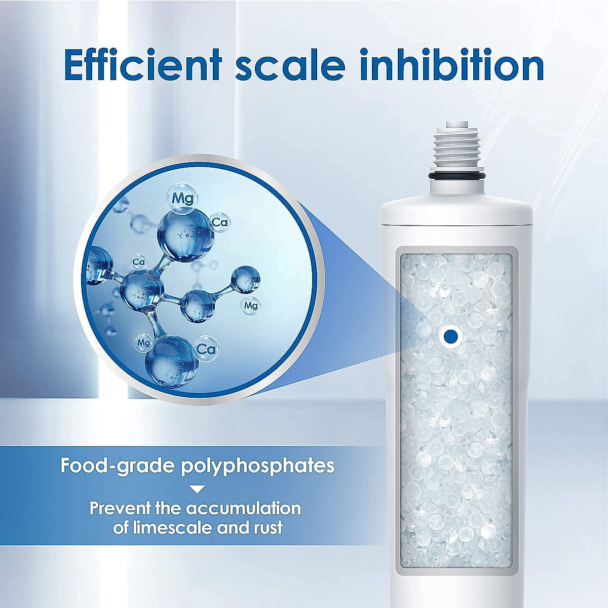 Waterdrop AP431 Cartridge, Whole House Scale Inhibitor Inline Water System, Replacement for Aqua-Pure AP431 Hot Water Scale Inhibitor for AP430SS