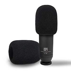 WS2 Microphone Pop Filter/Windscreen Compatible with Rode NT1-A, Procaster, podcaster, NT2-A,K2, NT1000, NT2000and Broadcaster Microphones by SUNMON