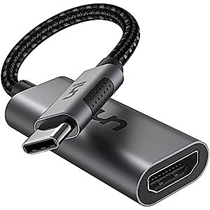 uni USB-C to HDMI Adapter 4K@60Hz, Thunderbolt 3/4 to HDMI Adapter, HDMI to USB-C Adapter, Compatible with MacBook Pro/Air 2022, iPad Pro/Air, XPS, Surface Laptop, Chromebook, & More