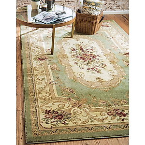Unique Loom Versailles Collection Traditional Classic Floral Motif Area Rug (4' 0 x 6' 0 Rectangular, Burgundy/ Ivory)