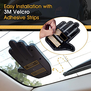 Car Accessories for Men, Car Gadgets with Remote - Give The Bird & Love & Wave to Drivers - Ideal Gifted Car Stuff, Funny Truck Accessories, Car LED Light & Road Rage Signs for Men and Women