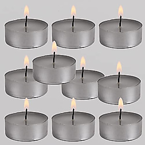 10 Pack Unscented Tea Light Candles 4.5 Hours Smokeless, Dripless Small Votive Mini 1.5" Tealight Candles for Home Decorative, Pool, Shabbat, White