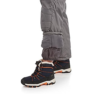 Wippette Girls’ Snow Bib – Kids’ Insulated Waterproof Snowboard Ski Snow Pants Overalls for Girls (5-18), Size 16-18, Charcoal