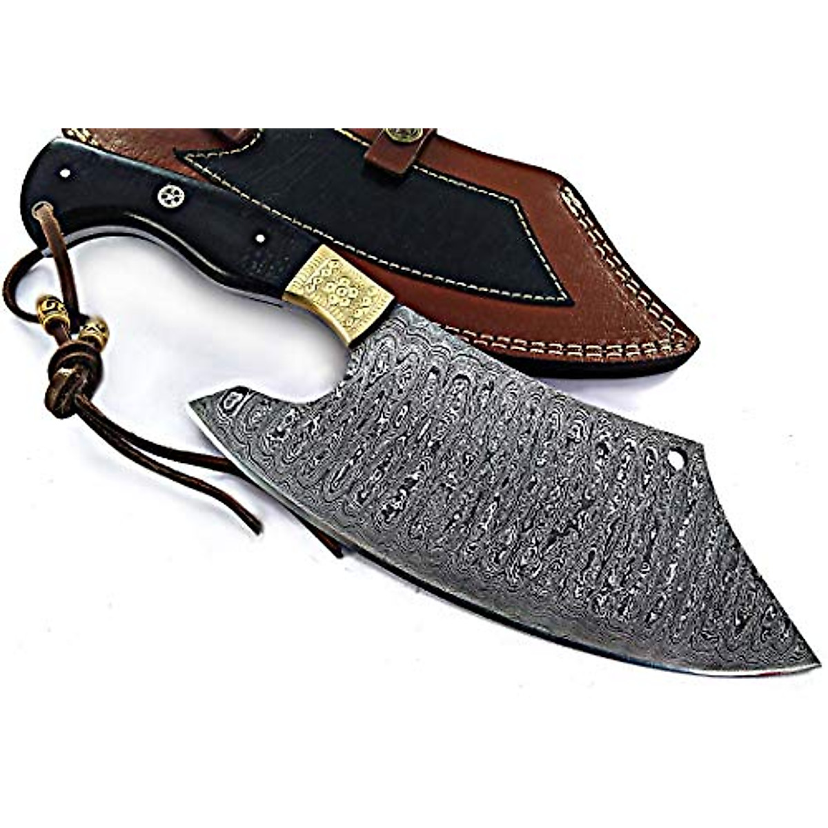 Damascus steel blade vegetable and meat cleaver Chopper chef's kitchen knife .SM105