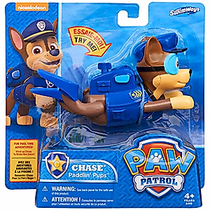 SwimWays Paw Patrol Paddlin' Pups Pool Toys & Outdoor Games, Bath Toys & Pool Party Supplies for Kids Aged 4 & Up, No Batteries Required, Chase