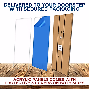 PENNZONI Drum Shield 4ft w/Chrome Hinges, Comes w/ 3 Drum Panels, & 4 Chrome Hinges, Premium Clear Acrylic Panels, Drum Screen