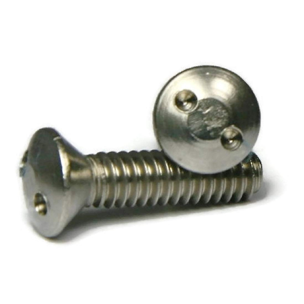 18-8 Stainless Steel Spanner Security Oval Head Machine Screws - #10-24 x 1-1/4" Qty 25