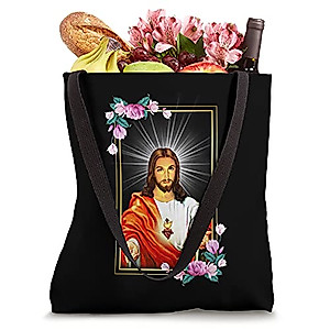 Sacred Heart of Jesus Christ Catholic Immaculate Heart Tote Bag