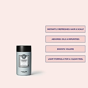 Maria Nila Cleansing Powder, 60 g, Refreshes Hair & Scalp, Absorbs fats, oils & product residue, 100% Vegan & Sulfate/Paraben free