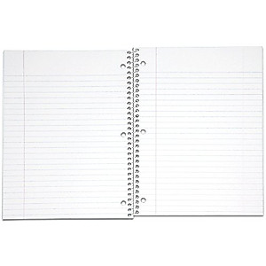 Mead Spiral Notebook, Wide Ruled, 1 Subject, 70 Sheets, 8 x 10.5 Inches, Assorted Colors (05510) Pack of 24
