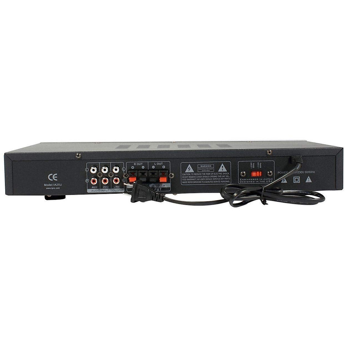 Technical Pro IA25U Integrated 600 Watt Power Amplifier w/ USB + SD Card Inputs