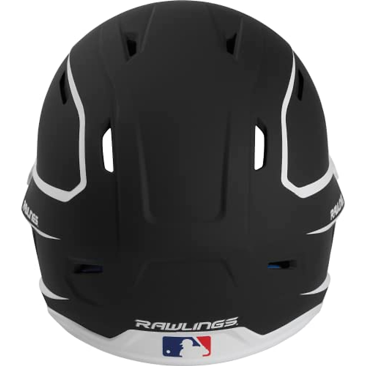 Rawlings | MACH Batting Helmet | Matte Black/White | Senior (6 7/8" - 7 5/8")