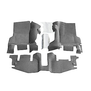 BedRug Jeep Kit - BedTred BTTJ97F fits 97-06 WRANGLER TJ/LJ FRONT 3PC FLOOR KIT (WITH CENTER CONSOLE) - INCLUDES HEAT SHIELDS