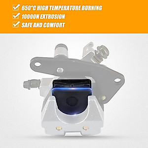 RANSOTO Front Brake Caliper Pads Set Compatible with Yamaha Banshee Grizzly Big Bear Blaster Bruin Kodiak Raptor Warrior Bear Tracker 200 250 350 400 450 660 Replace 5LP-2580T-00-00 Right & Left