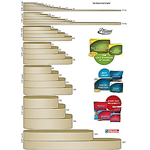 Alliance Rubber 02005 EPDM Non-Latex Rubber X-treme File Bands, 200 Units (7" x 1/8", Lime Green), 175 packs