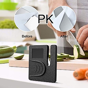 sawkit Pocket Knife Sharpener Ceramic Rod Blade Sharpeners Handheld Mini Size for Outdoors Camping Hiking Hunting Home Kitchen (1-Pack)