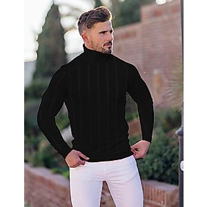 Long Sleeve Turtleneck High Neck Shirt Sweater Men Mens Fleece Pullover Men Jumper Mens Cycling Jersey Long Sleeve T Shirts Men's Mock Neck Mens Mock Turtleneck Shirt Funnel Neck Mens Long Sweater