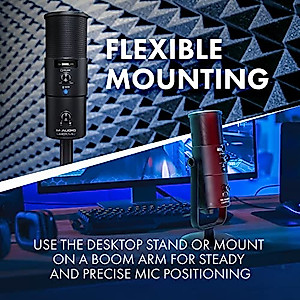 M-Audio Uber Mic | Professional USB Microphone With Switchable Polar Patterns and Integrated Headphone Output