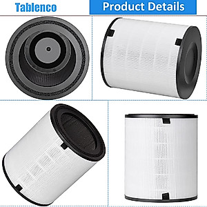 Tablenco for LEVOIT LV-H133 Air Purifier Replacement Filter Set -H13 True and Activated Carbon Filters -Compatible with Tablenco LV-H133-RF Filter Set for 3-in-1 LV-H133 Air Purifier