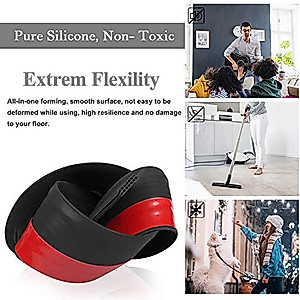 [New Upgrade] Huge Gap Door Draft Stopper,3-2/5"W Widened Door Sweep for Interior and Exterior Doors - Guard Against Drafts, Dust, Noise and Unwanted Animals (3-2/5"W x 39" L, Black)…