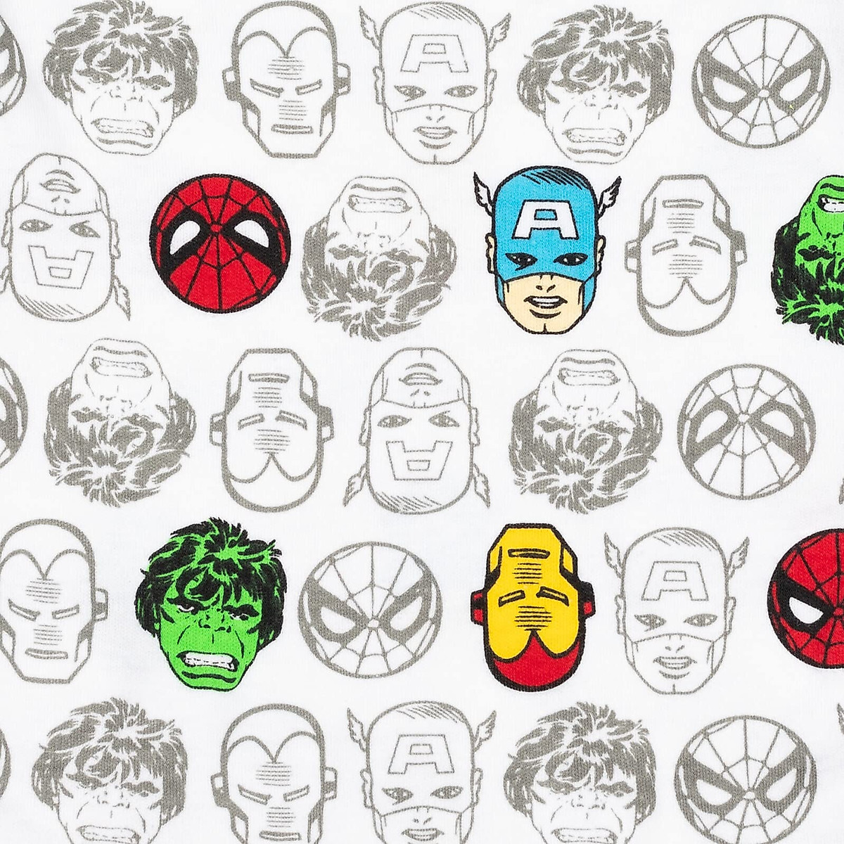 Marvel Avengers Spider-Man Iron Man Captain America Newborn Baby Boys 5 Pack Bodysuits Multi 0-3 Months