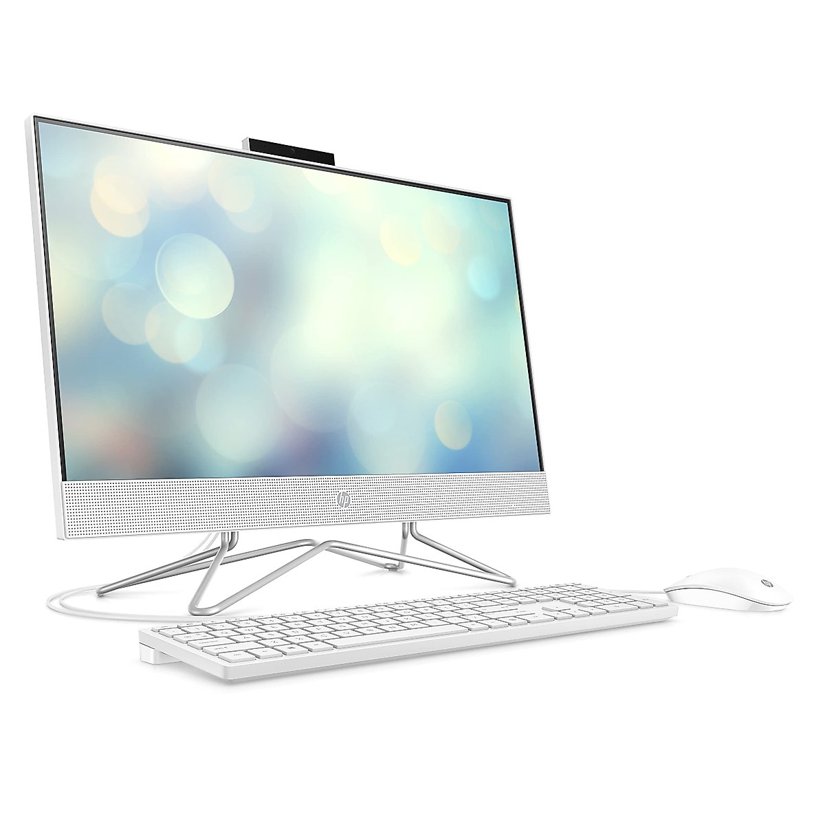 HP All-in-One 24 inch Desktop, 11th Generation Intel Core i5-1135G7 Processor, Intel Iris Xe Graphics Graphics, 8 GB RAM, 512 GB SSD, Windows 11 Home (24-df1370, Snow White)