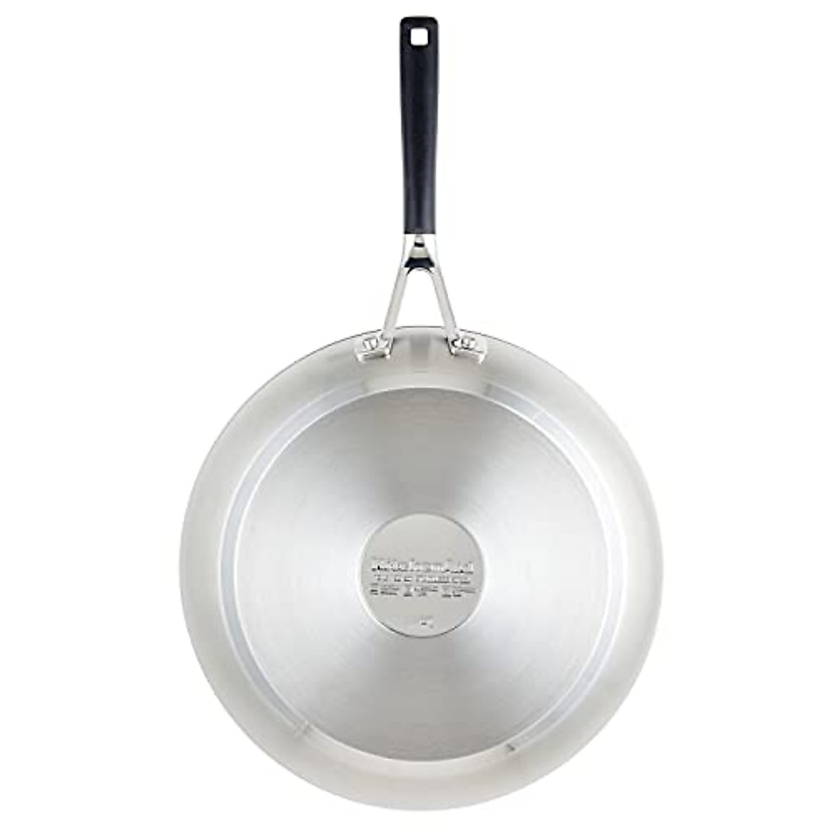 KitchenAid Stainless Steel Frying Pan/Skillet, 12 Inch, Brushed Stainless Steel