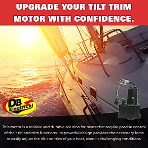 DB Electrical TRM0005 Tilt & Trim Motor Compatible with/Replacement for Mercury Marine 35E 1984-1985, 35EH 1984, 35EL 1984-1985, 35ELH 1984-1985, 35ELO 1986, 35ELPT 1985 67914A2, 76395A2, 10814N