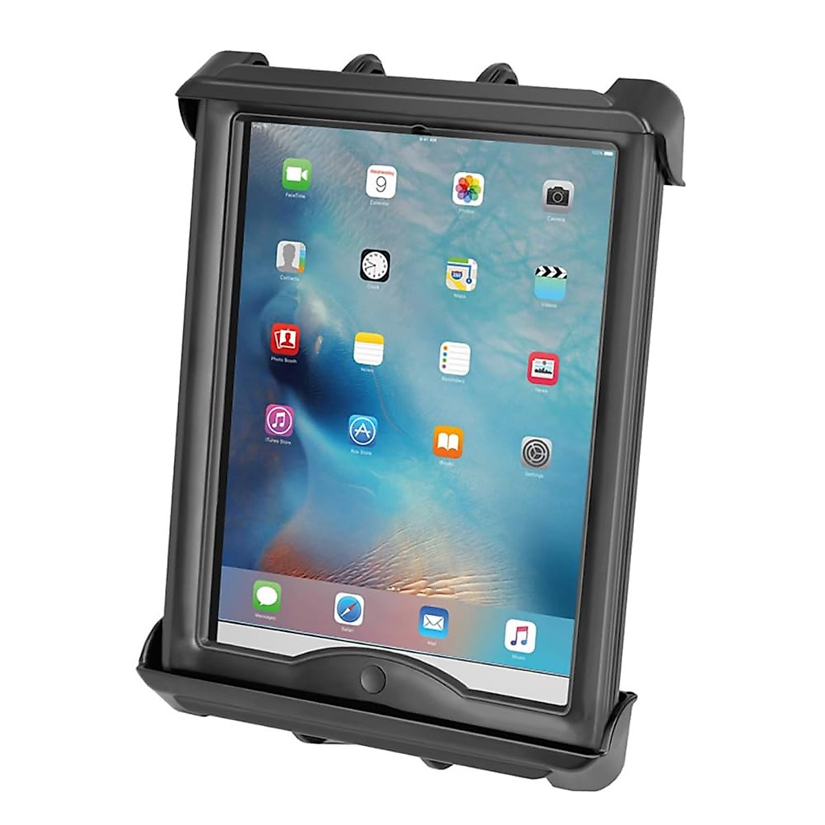 RAM Mounts RAM-HOL-TAB8U Tab-Tite Tablet Holder for Apple iPad Pro 9.7 with Case + More Compatible with RAM B 1" and C 1.5" Size Round Ball Bases
