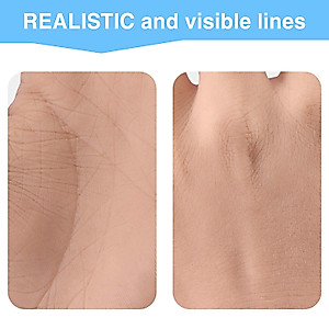 Silicone Henna Tattoo Practice Hand Life Sized Fake Skin Hand Model to Tattoo Training Education for Experienced Tattoo Artists and Beginners (Left Hand)