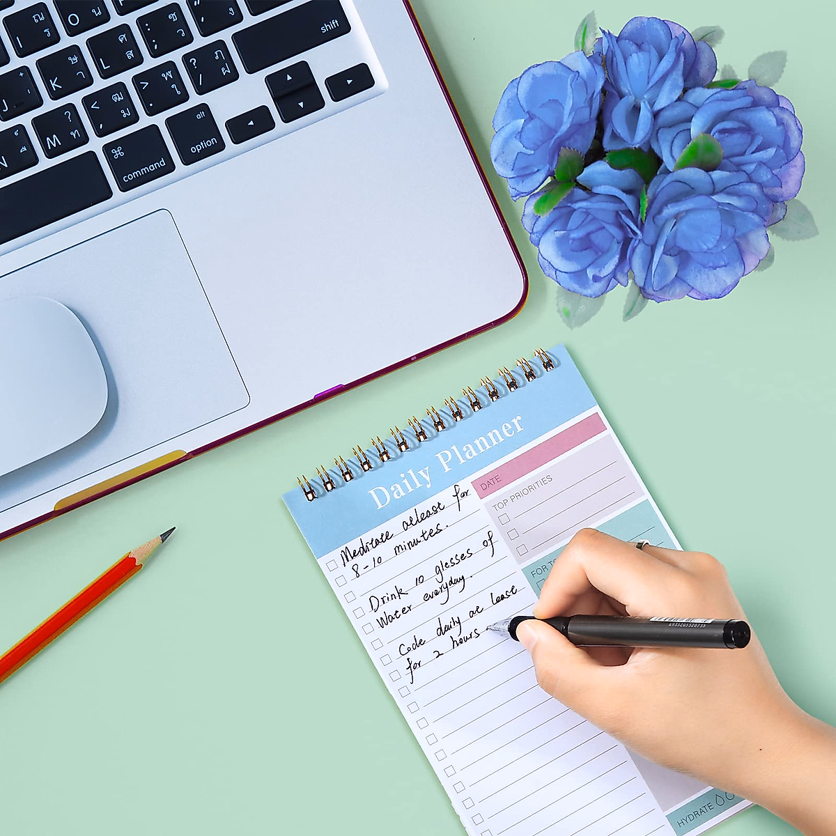 Hotop 3 Pack 90 packs To Do List Notepad Daily Planner Notebook Undated Tear off Checklist for Christmas gift Office Schedule Agenda (Classic Style, 5.1x7.9 Inch)