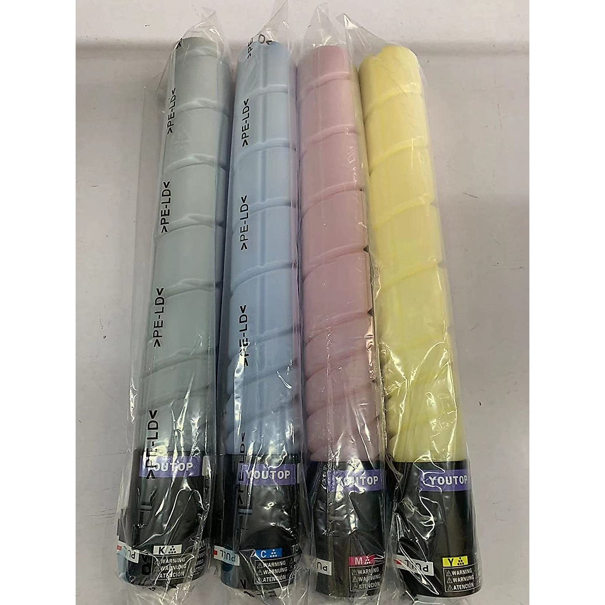 YOUTOP 4PK TN-321 TN321 ( A33K130 A33K430 A33K330 A33K230 ) Toner Cartridge Replacement for Konica Minolta bizhub C224e C364e C284e C224 C284 C364